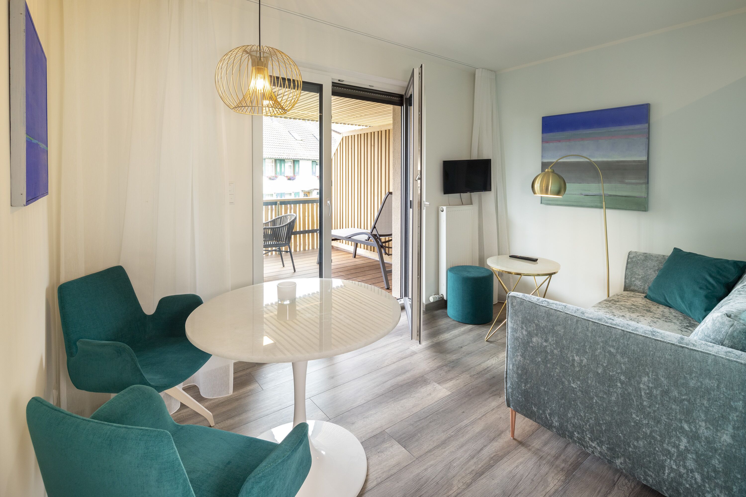 Apartment 2, 41qm, 1 Wohn-/ Schlafzimmer, Max. 2 Personen - Nonnenhorn