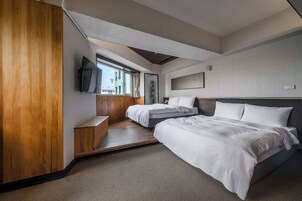 Quarto Quádruplo Standard | Quartos insonorizados, Wi-fi grátis, roupa de cama fornecida 