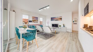 Apartamento (25) | Sala de estar | Televisor plasma de 30 polegadas com canais digitais, televisor 