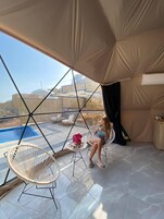 Quarto Royal, 1 quarto, vista para o mar, junto ao jardim | 1 quarto, roupa de alta qualidade, minibar, cofre no quarto 