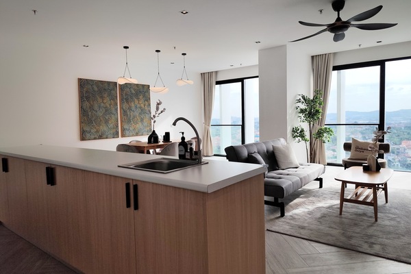 Apartamento Deluxe em Condomínio Fechado, 3 quartos | Sala de estar