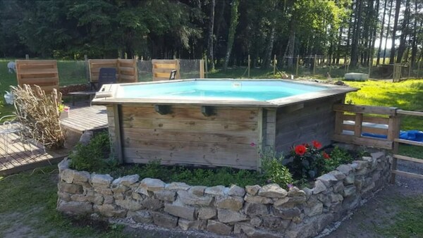 Charming Country House With Swimming Pool - Auriac
