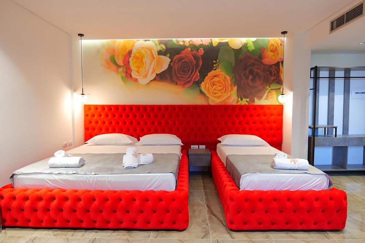 1 quarto, roupa hipoalergénica, roupa de cama fornecida