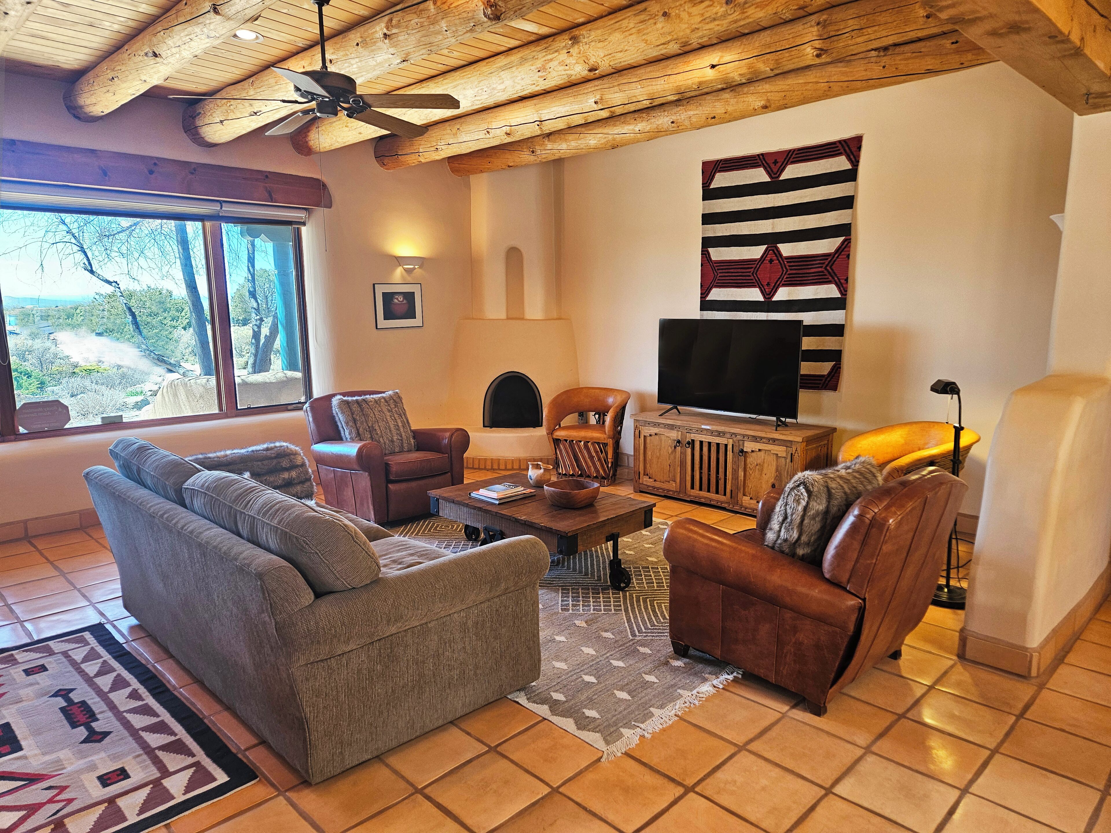 Sweeping Panoramic Mountain Views, Expansive Adobe Privacy Wall System - Taos Ski Valley, NM