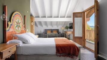 Quarto casal superior | Lençóis italianos Frette, edredons de pluma