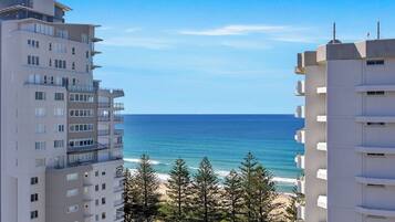 Apartamento Premium, 2 quartos, vista para o oceano, em frente ao mar | Vista da varanda