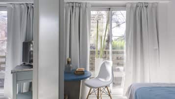 Apartamento Deluxe | 1 quarto, roupa de alta qualidade, edredões de penas