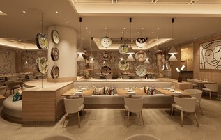 6 restaurantes, café da manhã, culinária asiática