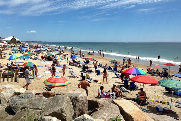 Na praia