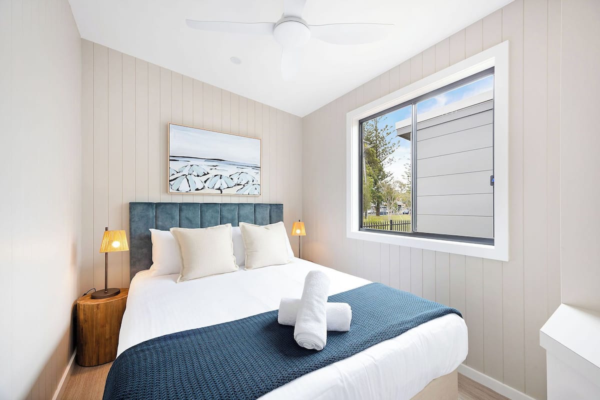 Cabana de Madeira Standard | Secretária, cortinas/cortinados opacos, Wi-fi grátis