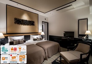 Quarto Superior, não fumadores (Premium Club, 12F) | Roupa de alta qualidade, cofre no quarto, cortinas/cortinados opacos 