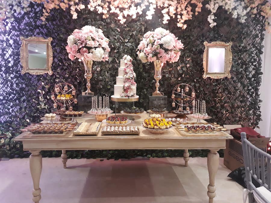 Área interna para casamento