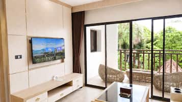 Suíte com design assinado, 2 quartos (Grand) | Sacada
