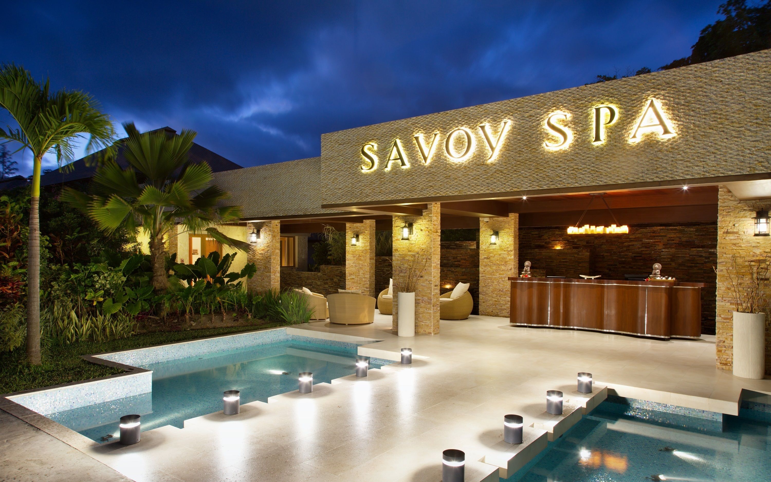Sala(s) para tratamentos a casais, sauna, banheira de hidromassagem 