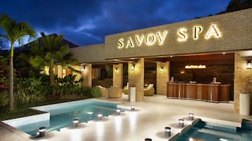 Sala(s) para tratamentos a casais, sauna, banheira de hidromassagem