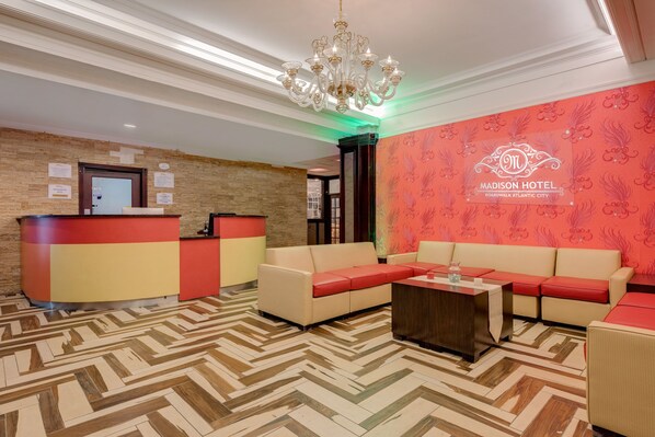 Área de estar no saguão