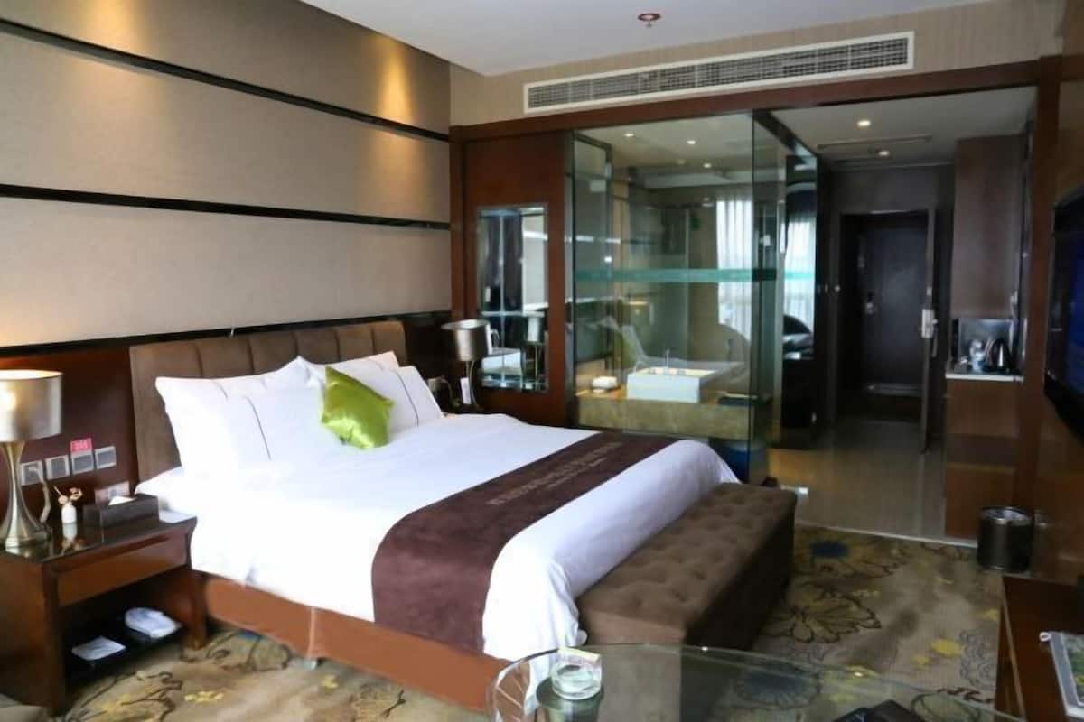 Minibar, cofre no quarto, despertadores