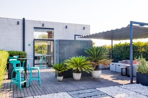Terraço no piso superior