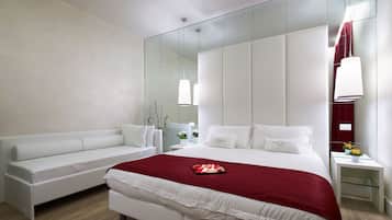 Quarto Duplo Deluxe | 1 quarto, roupa de alta qualidade, edredões de penas