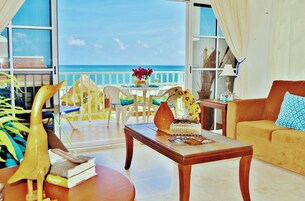 Suite Familiar, 2 quartos, vista parcial para o oceano | Varanda