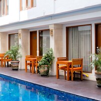 Quarto luxo, acesso à piscina | Terraço/pátio