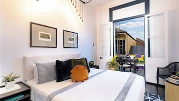 Apartamento, 2 quartos, terraço, vista para a cidade | Roupas de cama premium