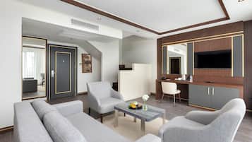 Premium Suite Room | 2 quartos, roupas de cama premium, frigobar, cofres nos quartos