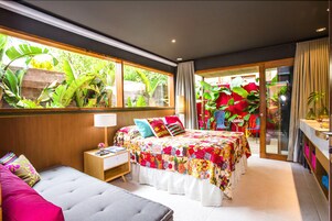 Suite Deluxe com Vista pra o Jardim | Minibar, Wi-fi grátis, roupa de cama fornecida 