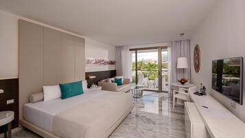 1 quarto, frigobar (abastecido com itens grátis), cofres nos quartos