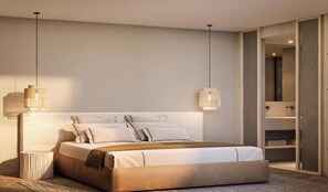 1 quarto, roupa de alta qualidade, minibar, secretária 