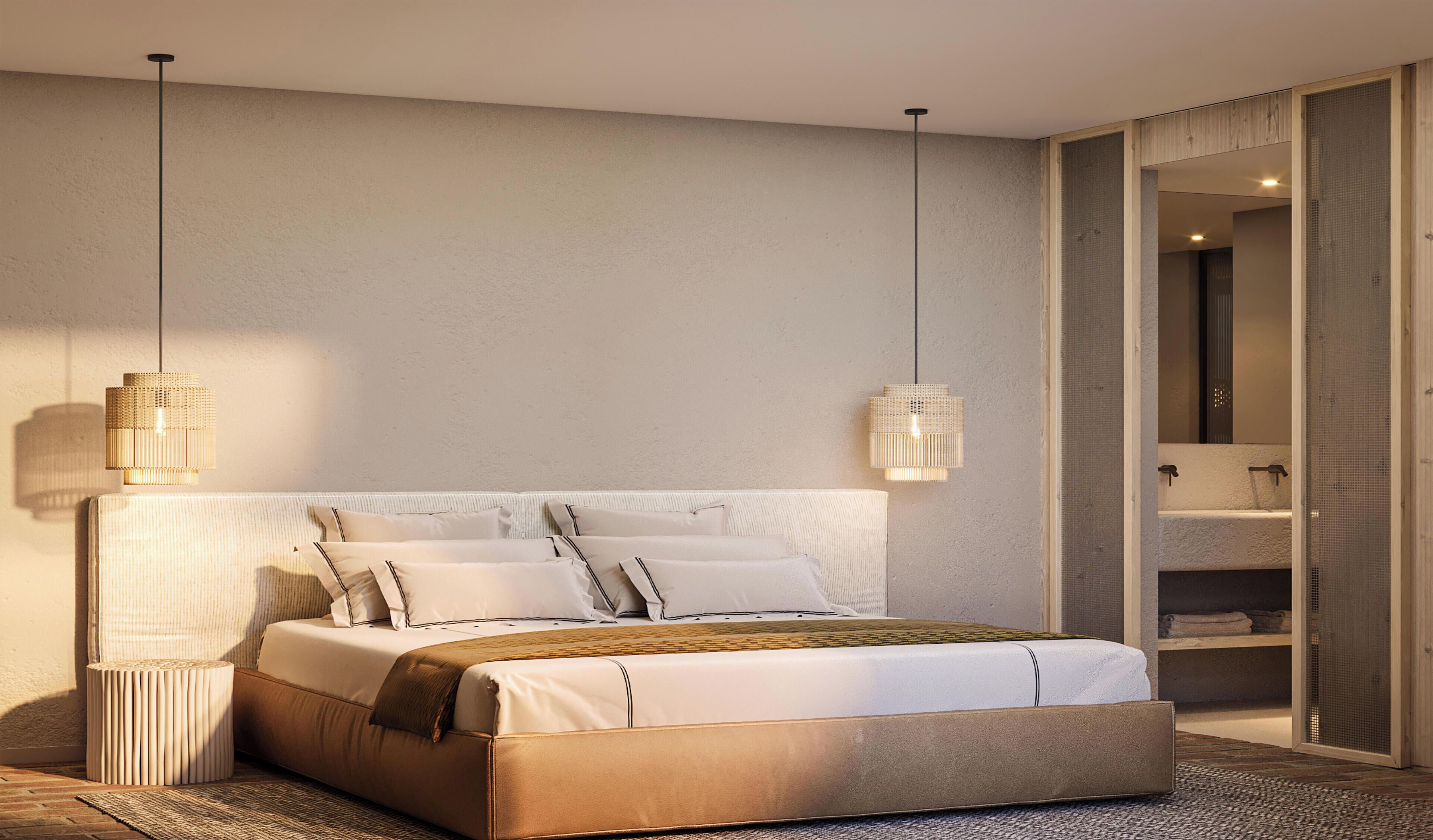1 quarto, roupa de alta qualidade, minibar, secretária 