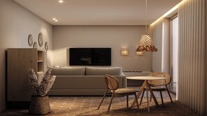 1 quarto, roupa de alta qualidade, minibar, secretária 