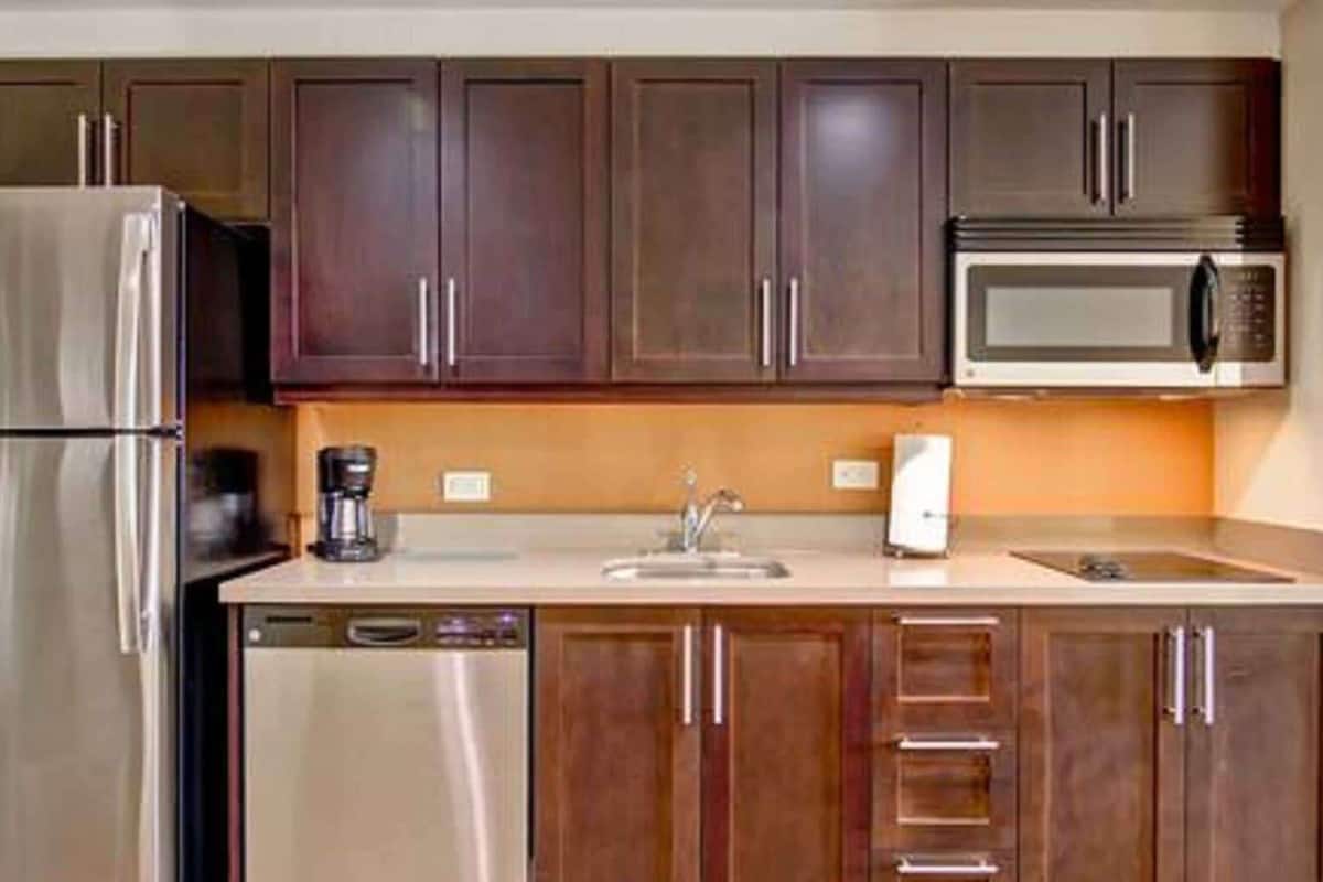 Cozinha privada | Um frigorífico/congelador grande, um micro-ondas, um forno