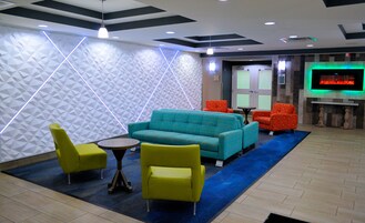 Área de estar no saguão