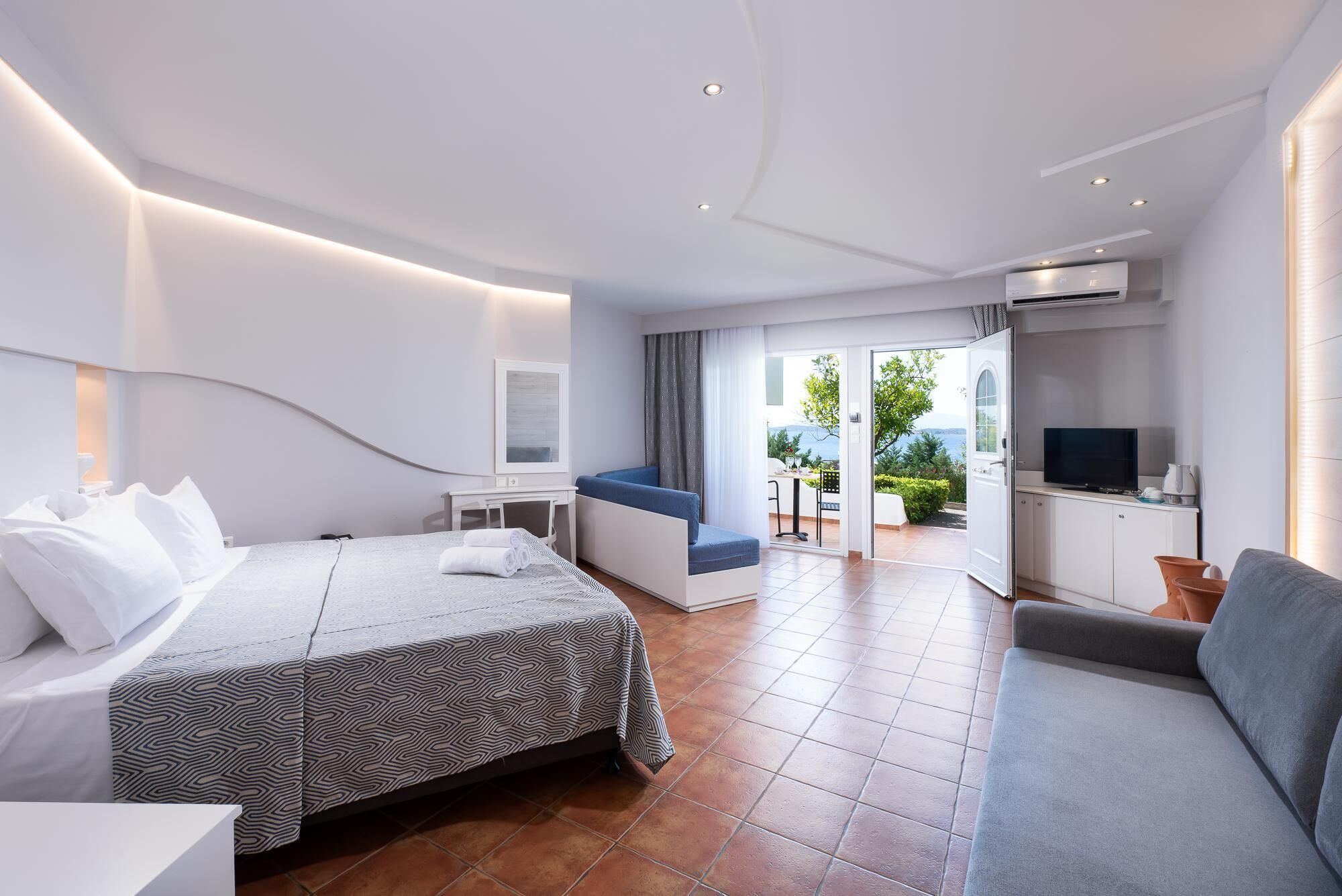 Quarto Familiar, vista para o mar | Cofre no quarto, quartos insonorizados, ferro/tábua de engomar 