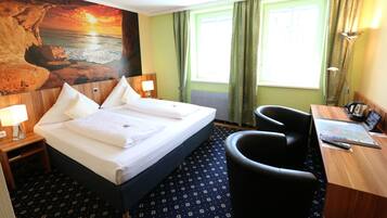 Quarto Duplo | 1 quarto, roupa de alta qualidade, cofre no quarto, secretária