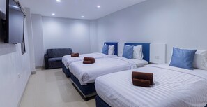 Quarto triplo | Wi-Fi de cortesia, roupa de cama