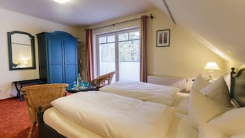 Quarto Duplo Standard (Plus) | 1 quarto, roupa hipoalergénica, cofre no quarto