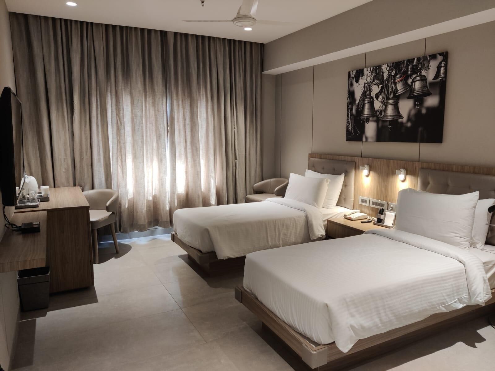 Quarto Premium (Premium Twin) | Minibar, cofre no quarto, quartos insonorizados, ferro/tábua de engomar 