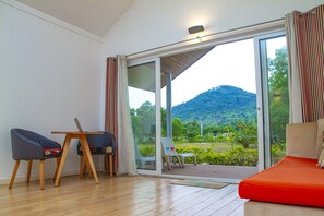 Suite Deluxe, 1 cama king-size, vista para a montanha | Vista da varanda