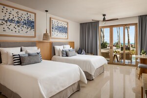 Preferred Club Junior Suite Ocean View Swim Out - Double | 1 quarto, roupas de cama premium, cofres nos quartos, escrivaninha