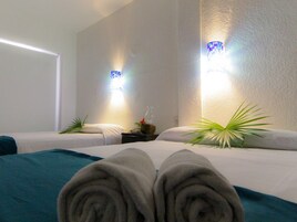 Wi-Fi de cortesia, roupa de cama