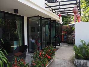 Entrada do alojamento