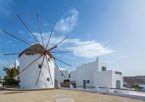 Casa tradicional (Windmill & Outdoor Jacuzzi) | Vista do quarto