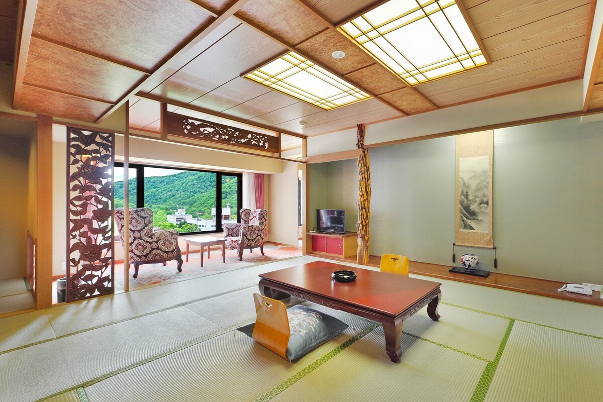 Quarto tradicional, para não fumantes (Japanese Style, Large, Annex Building) | Edredons de pluma, cofres nos quartos, Wi-Fi de cortesia, roupa de cama