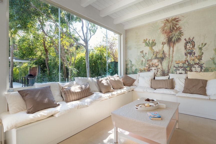 Villa Portorosa With Large Garden And Private Heated Pool - Oliveri