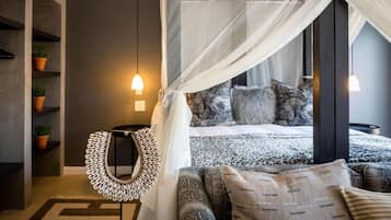 Roupa de alta qualidade, camas de colchão pillowtop, cofre no quarto