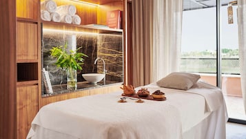 Sala(s) para tratamentos a casais, sauna, banho turco, hammam