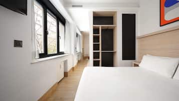 Estúdio, cozinha americana (Living area) | 1 quarto, roupas de cama premium, cofres nos quartos, escrivaninha