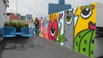 Terraço no piso superior